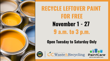 Recycle Your Leftover Paint | OC Waste & Recycling